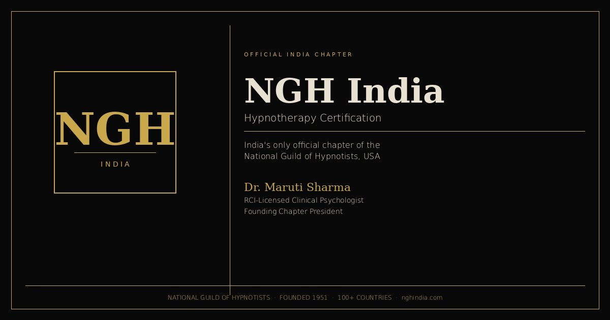 NGH Hypnosis Certification India | Dr. Maruti Sharma